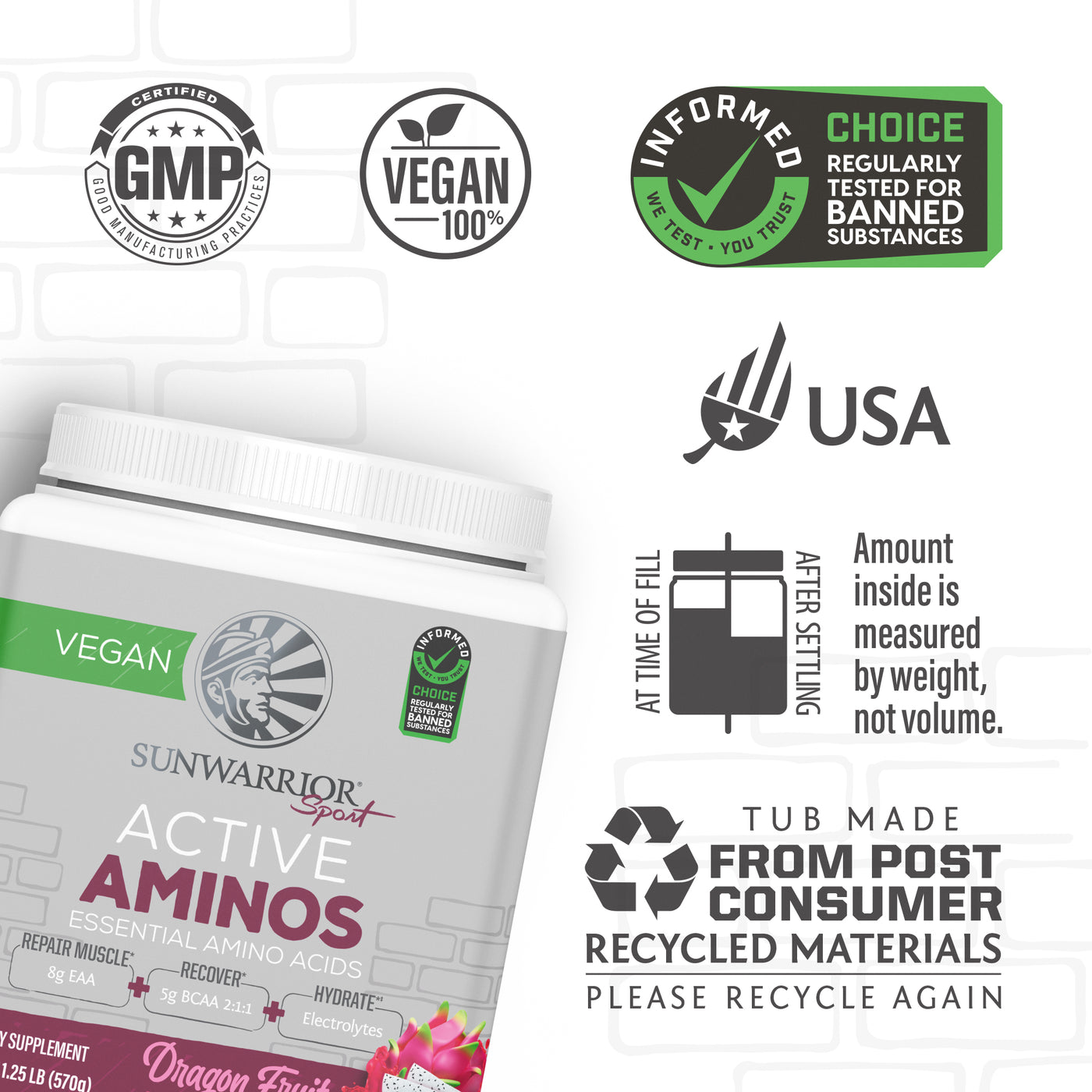 Active Aminos - Essential Amino Acid Supplement | Sunwarrior